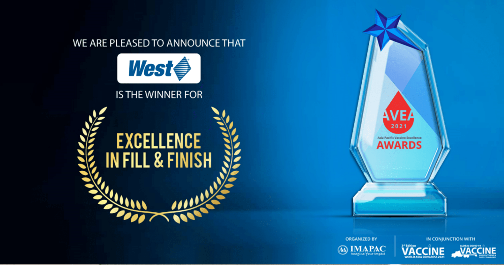 West Wins at the Asia Pacific Vaccine Excellence Awards 2021 - West